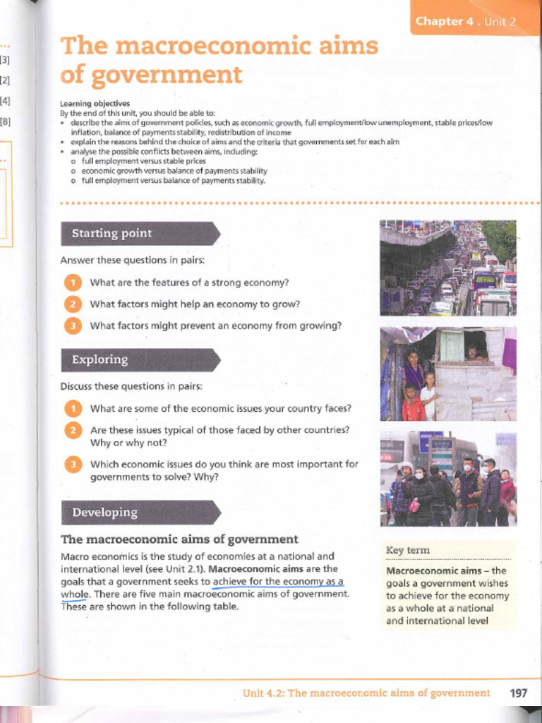 4.2 The macroeconomic aims of government | PDF