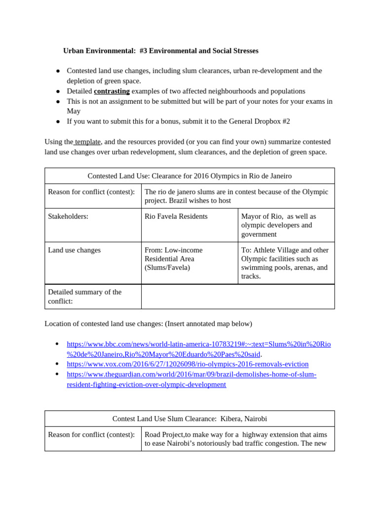 Contested Land Use Changes | PDF | Slum | Housing