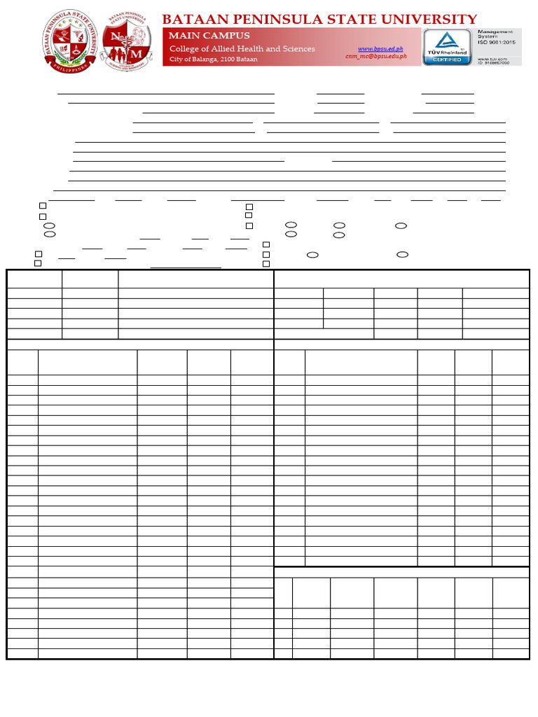 BGH Kardex Template-Alburo | PDF | Clinical Medicine | Medical Specialties