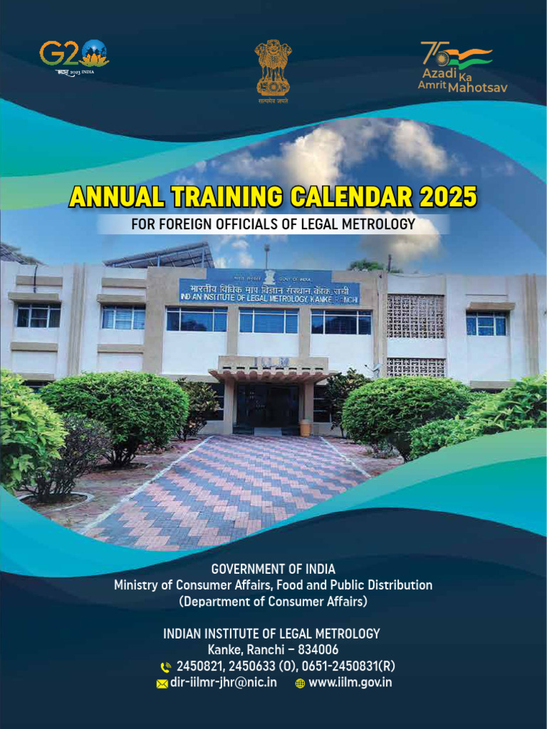 Foreign Officials Training Calendar 2025 | PDF | Calibration | Metrology