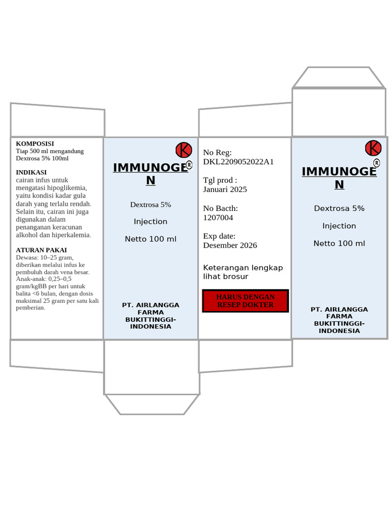Kemasan Injeksi Dextrosa | PDF