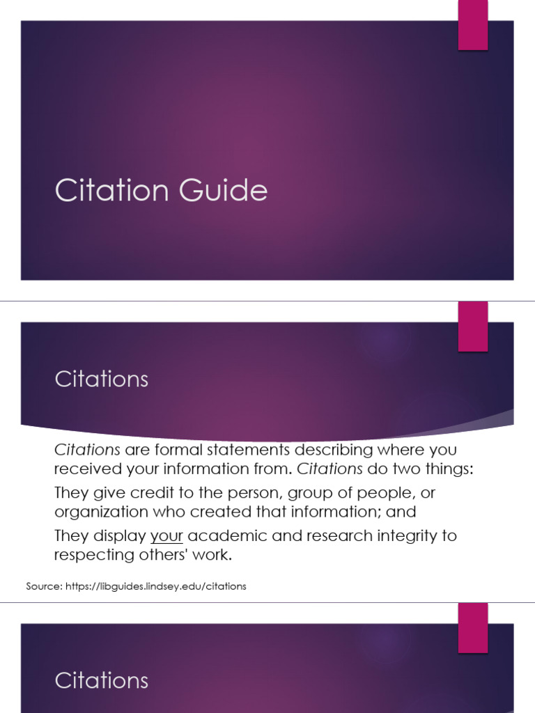 Citation Guide | PDF | Citation | Digital Object Identifier