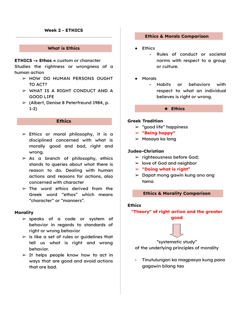 ETHICS Reviewer | PDF | Utilitarianism | Morality
