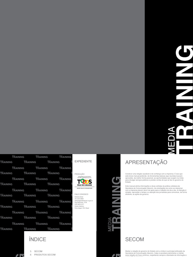 05133515-manual-media-training | PDF | Jornalismo | Entrevista