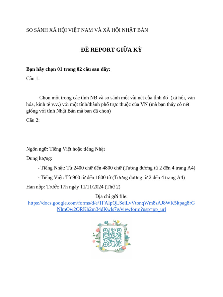 VJU2027 Report Giua Ky | PDF