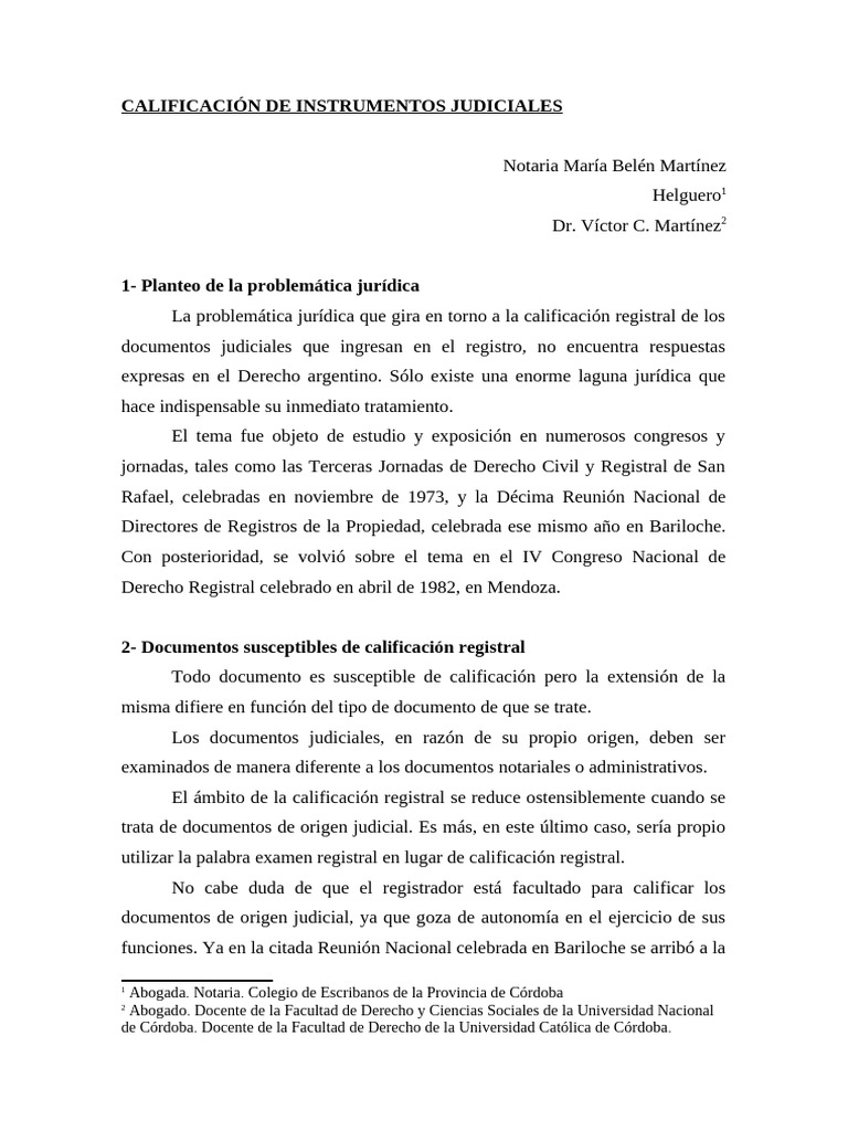 Calificación Registral de Documentos Judiciales | PDF | Juez | Apelación