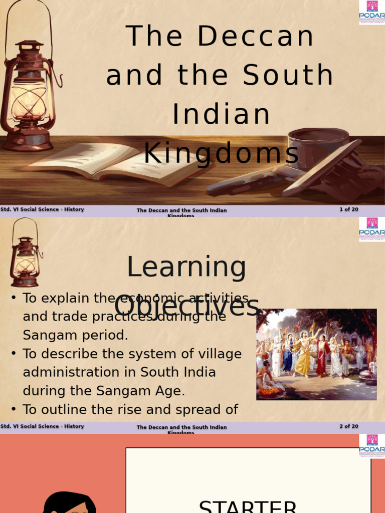 PPT4 - CB - VI - SSC - The Deccan and The South Indian Kingdoms | PDF ...