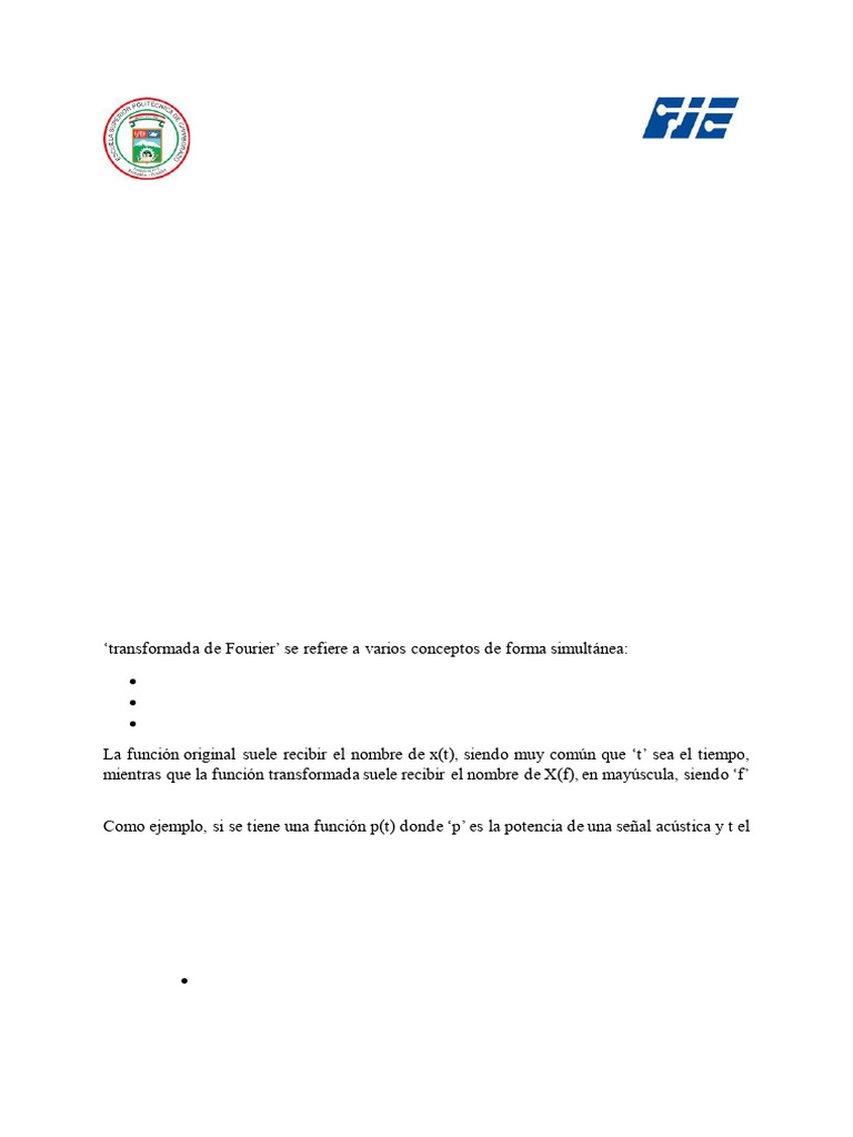 Transformada de Fourier | PDF | Densidad espectral | Modulación