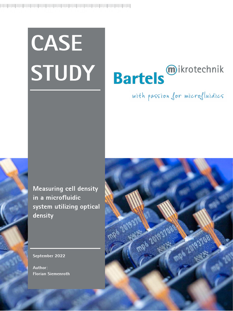 Case Study - Cell Density | PDF | Microfluidics | Density