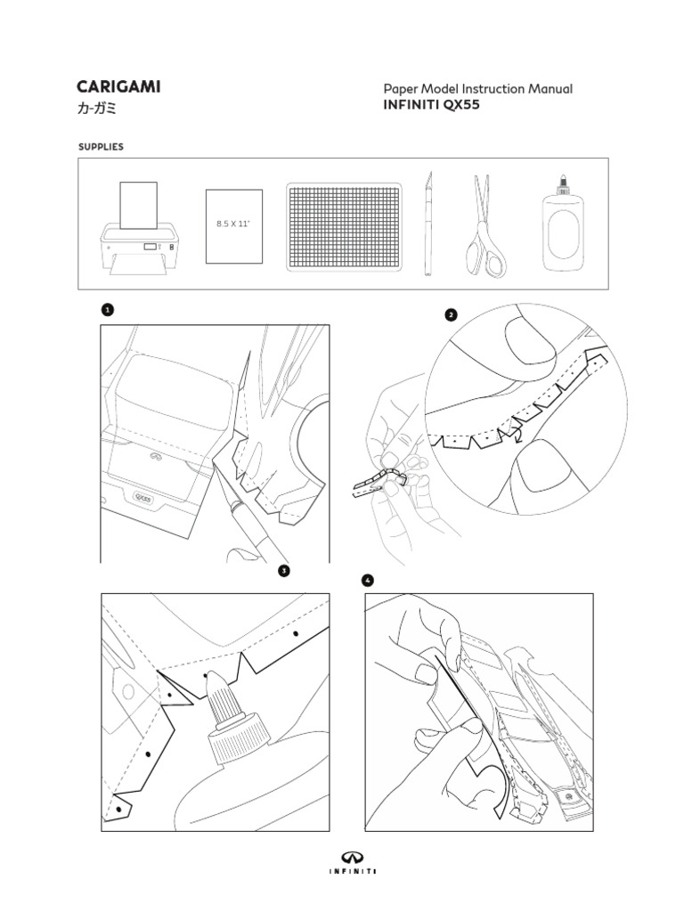 Infiniti 2022 Qx55 Carigami Instruction Manual Template | PDF