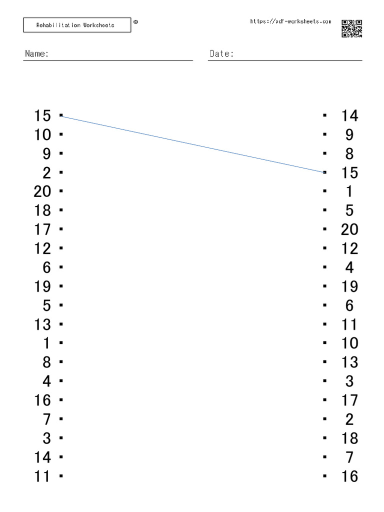 Same Numbers Dot To Dot 20 - 001 | PDF