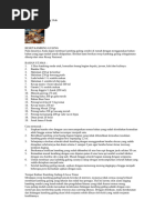 Menu Makanan Cafe Variatif dan Lezat | PDF