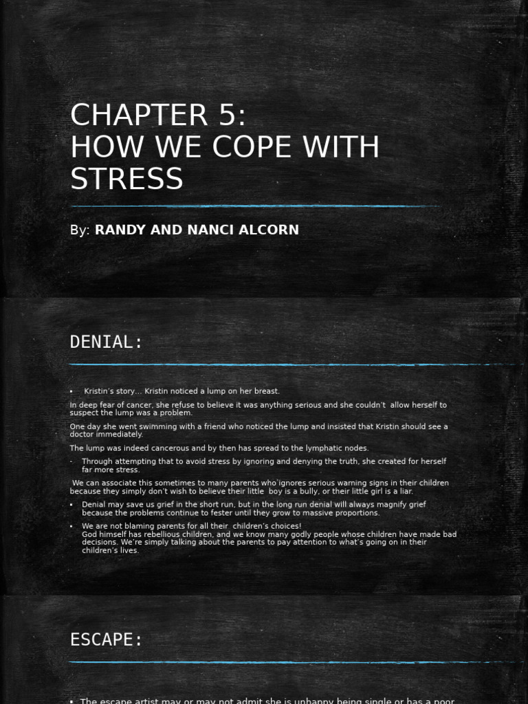Sunday School - How We Cope With Stress | PDF