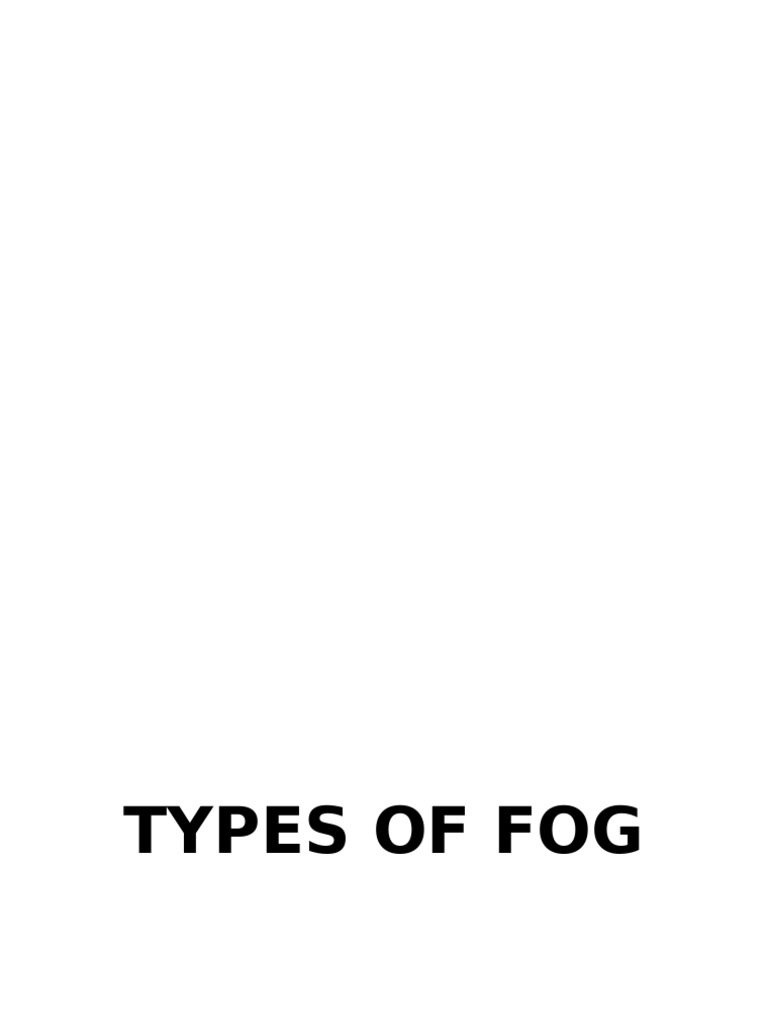 Types of Fog and Precipitation Explained | PDF | Fog | Precipitation
