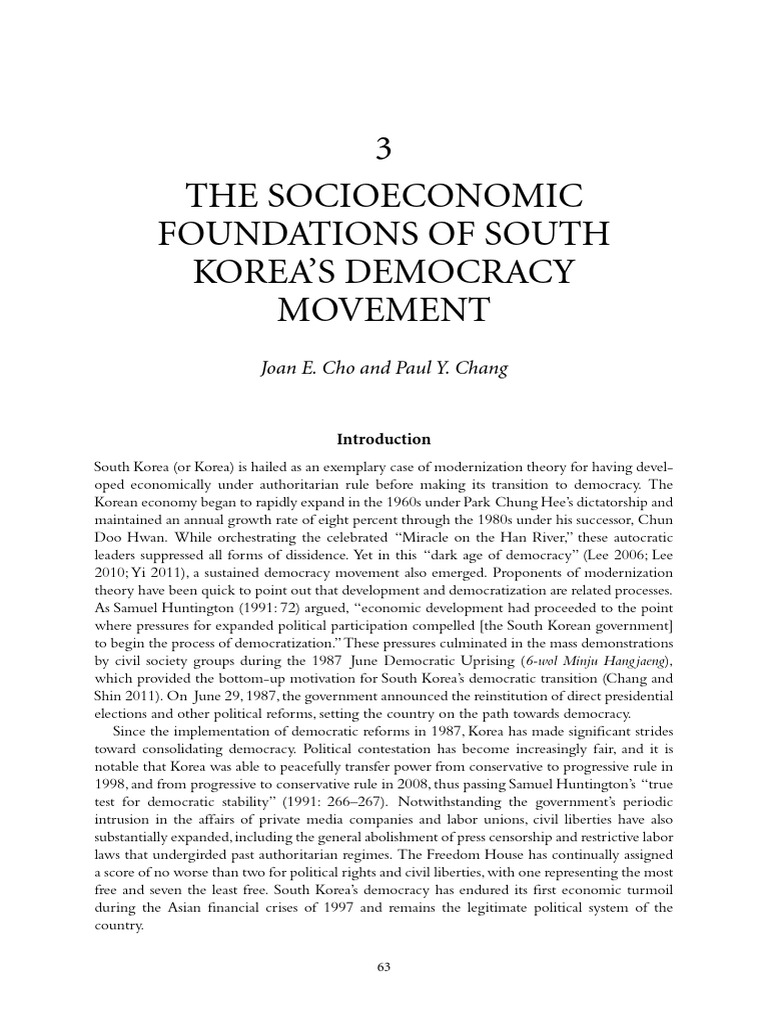 South Korea's Path to Democracy Explained | PDF | Modernization Theory ...