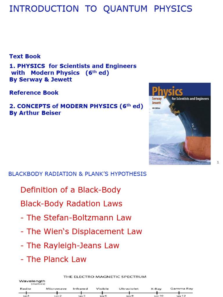 Understanding Black-Body Radiation Laws | PDF | Waves | Transport Phenomena