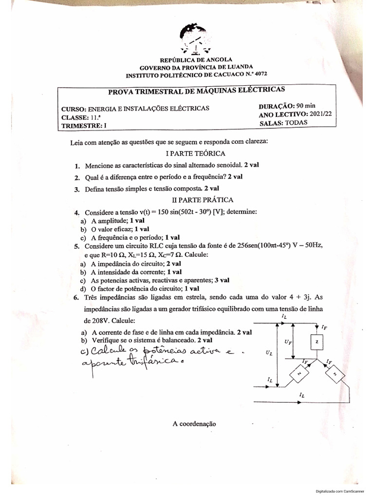 Modelo de Prova | PDF
