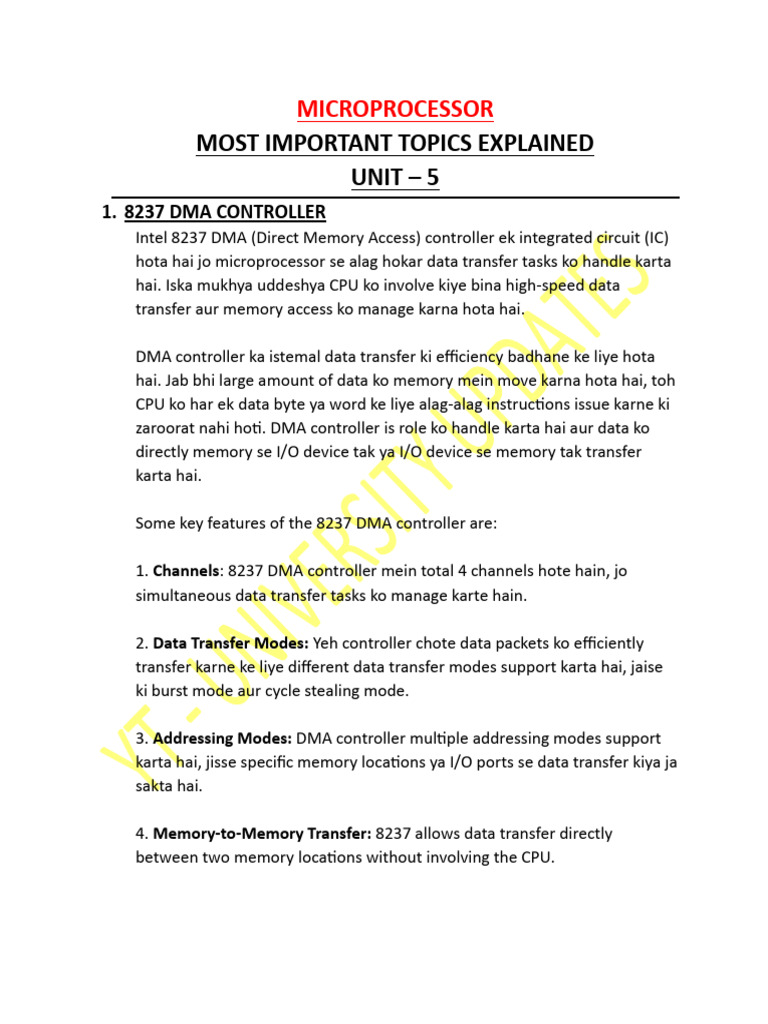 Microprocessor Key Topics Guide | PDF | Digital Technology | Computer ...