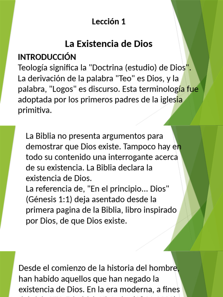 1 - La Existencia de Dios | PDF | Dios | Existencia de dios