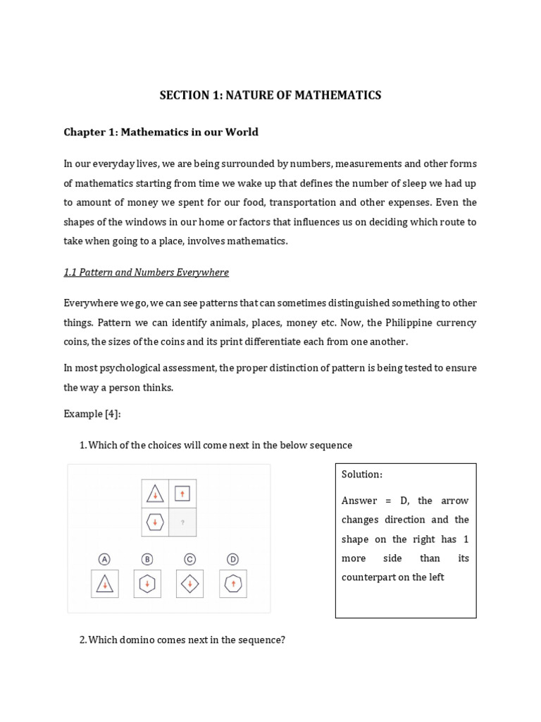 Chapter 1 - GE4 - Mathematics in Modern World | PDF | Money | Mathematics