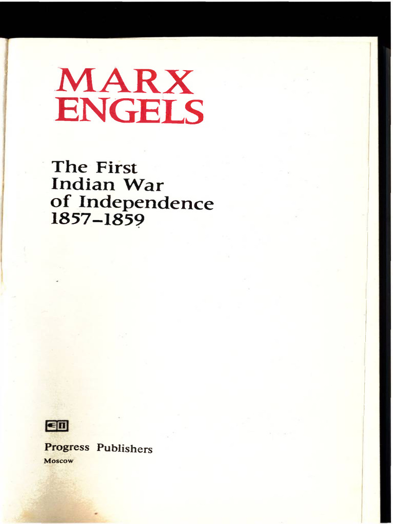 First Indian War Marx | PDF | Karl Marx | Rebellions