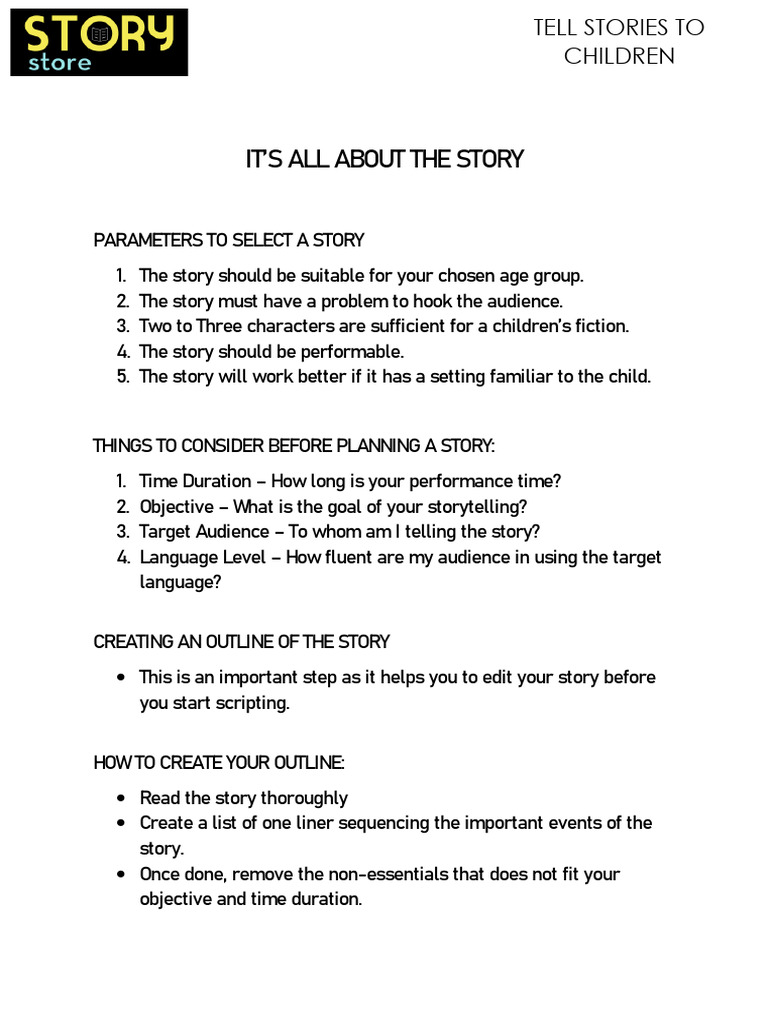 Day 1 Its All About The Story | PDF