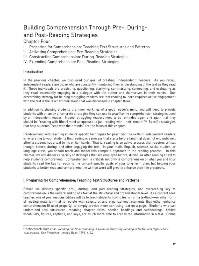 Reading-Pre While Post | PDF | Reading Comprehension | Reading (Process)