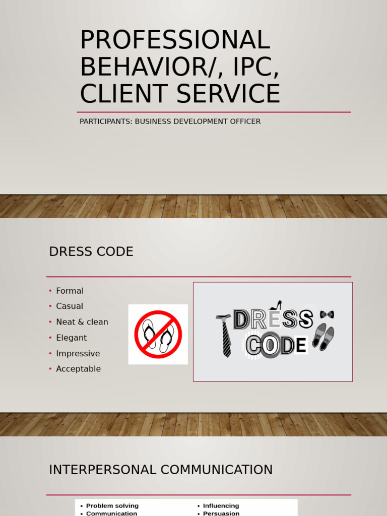 Professional Behaviour | PDF