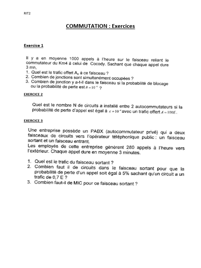 Commutation Execice1 | PDF