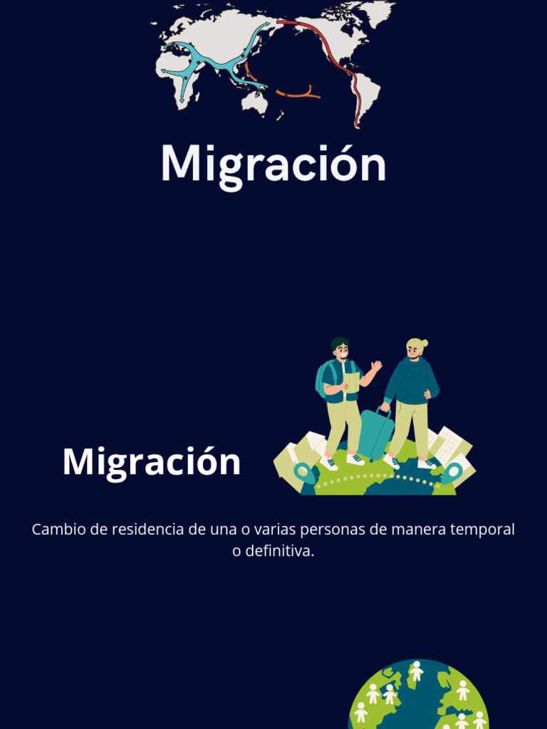 Tipos y Aspectos de la Migración | PDF | Migración humana | Inmigración