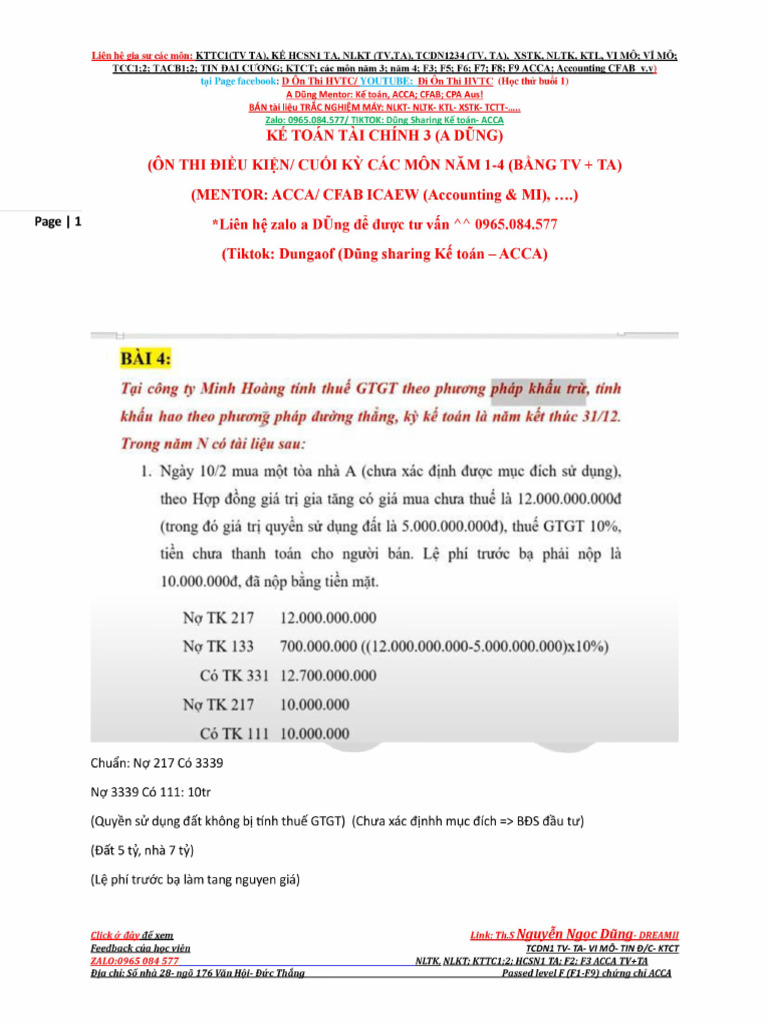 7.btap KTTC3 Bổ Sung | PDF