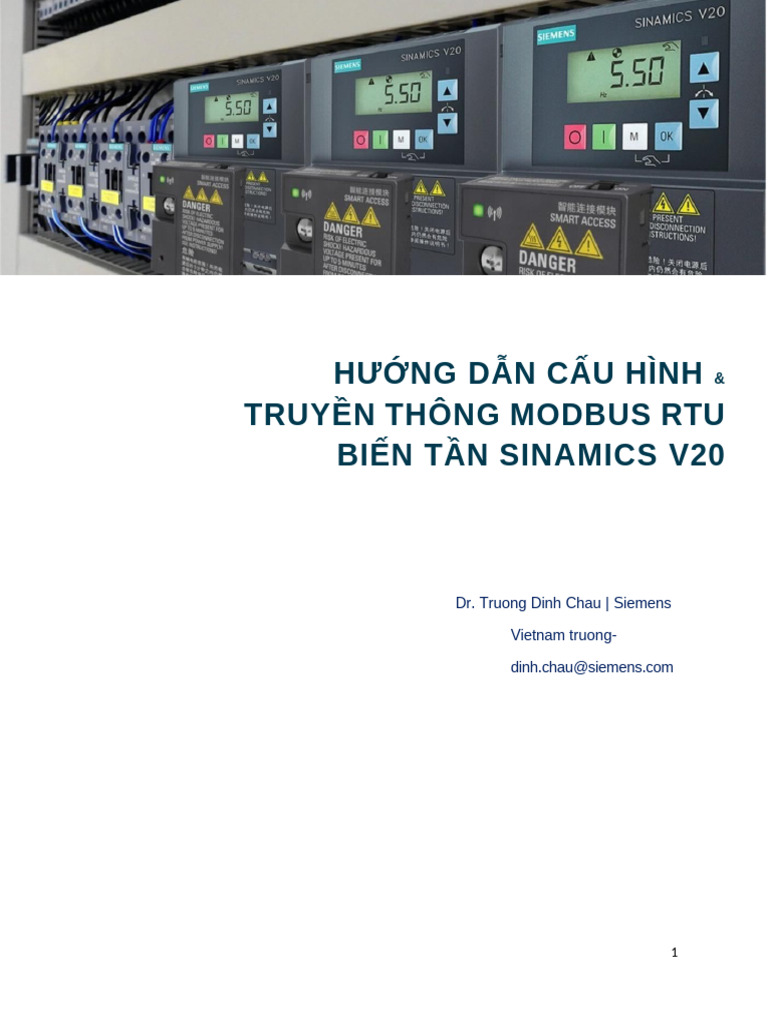Sinamics V20 and Mosbus RTU | PDF