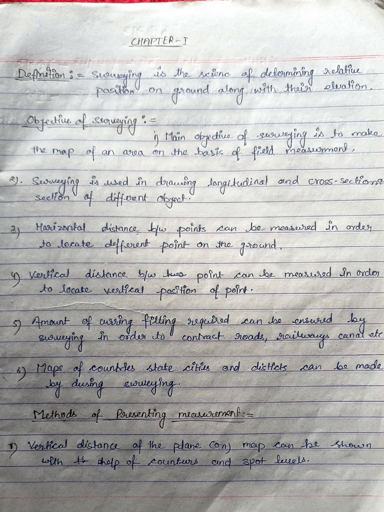 Surveying Notes ENGISH | PDF