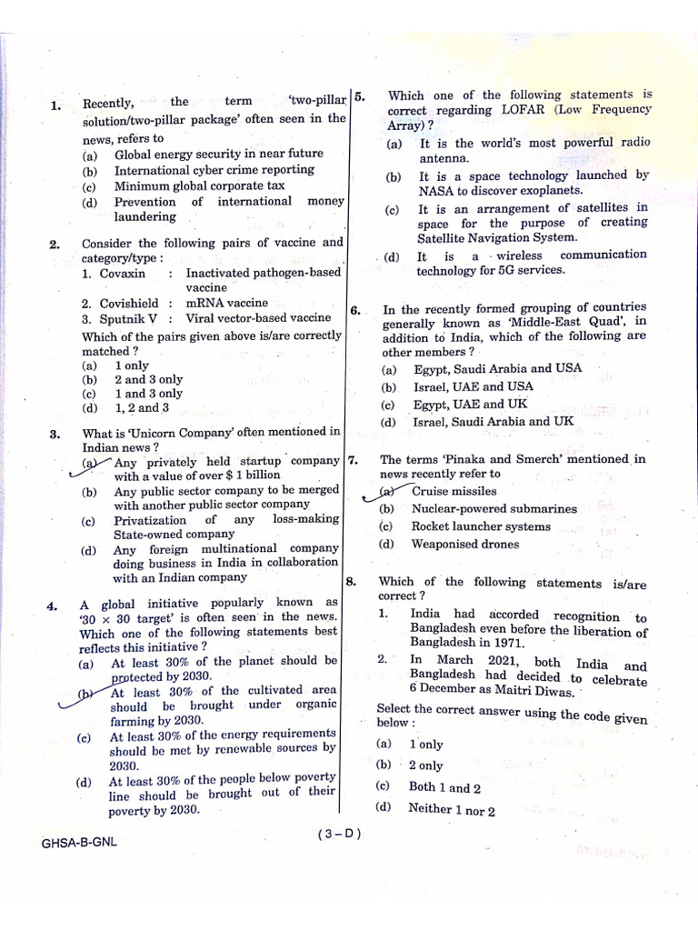 GK CDS 1 (2022) Lakshya Academy | PDF