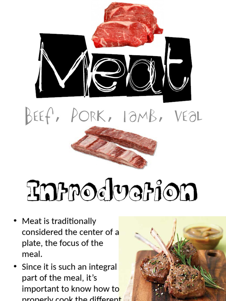 Meat PPT | PDF | Meat | Offal