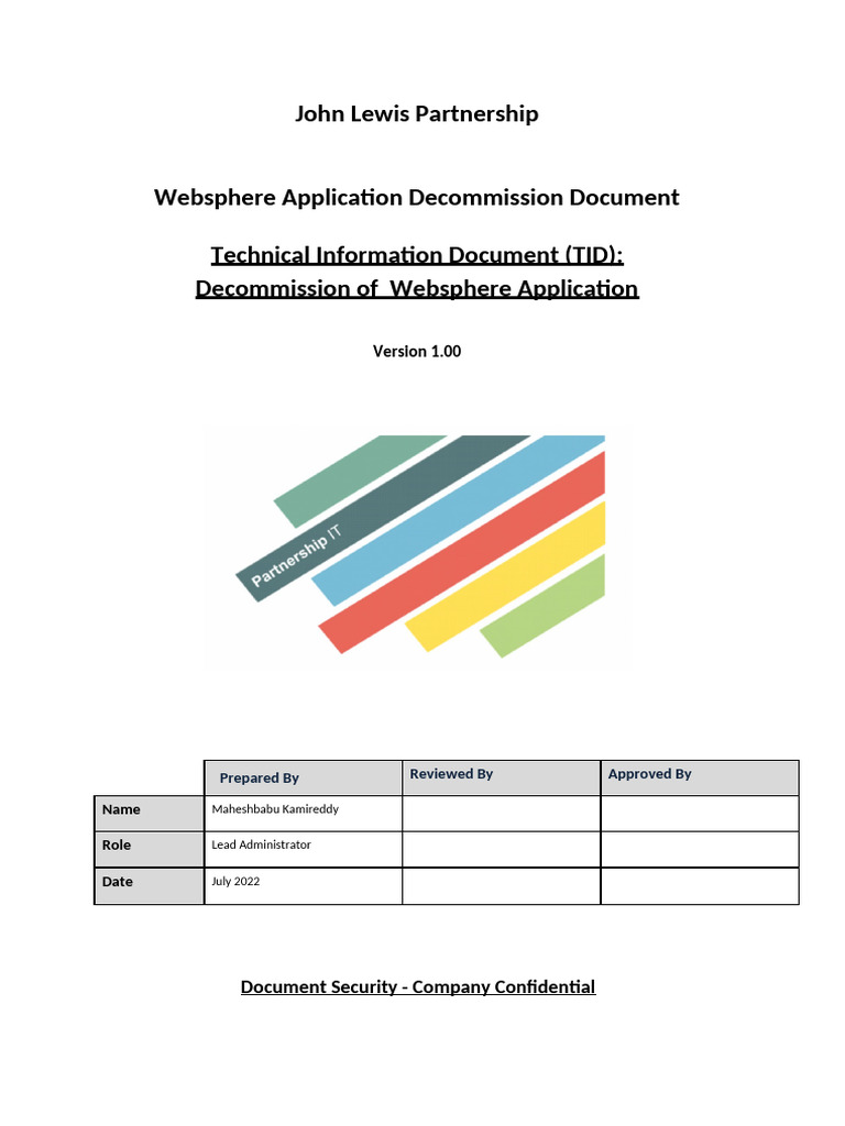 Websphere Decommission Document | PDF | Java Virtual Machine | Computer ...