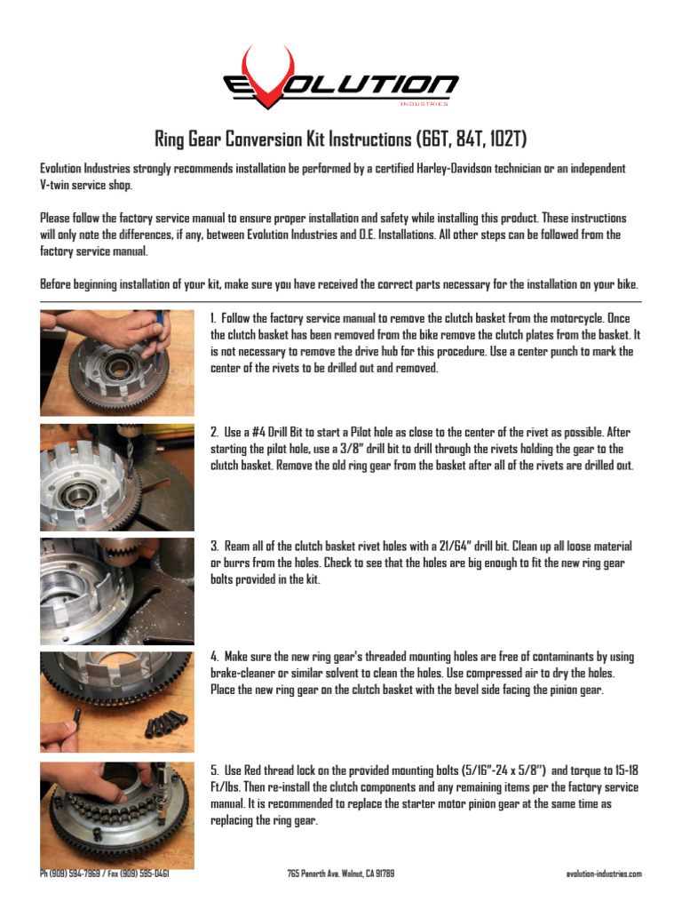 Ring-Gear-Conversions | PDF | Rivet | Gear