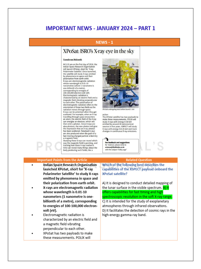 January 2024 News Analysis Video Part 1 | PDF
