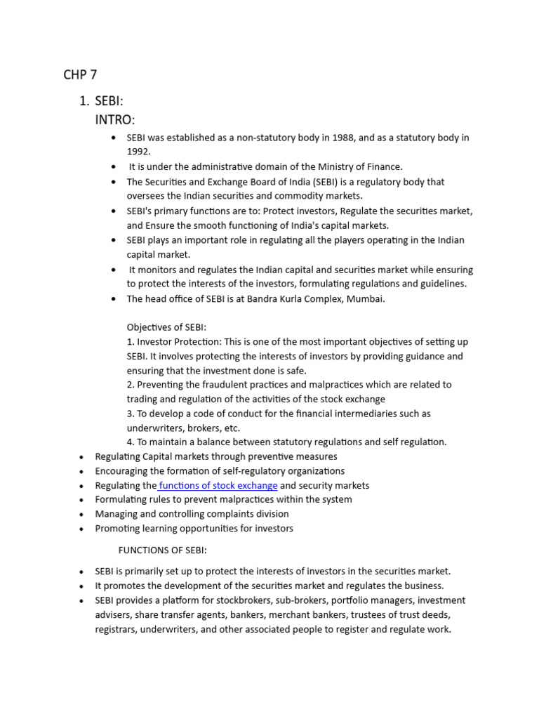 CDM CHP 7 | PDF | Clearing (Finance) | Securities (Finance)