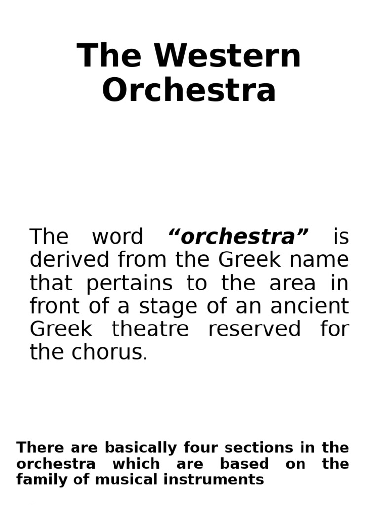 The Western Orchestra | PDF | Brass Instruments | String Instruments