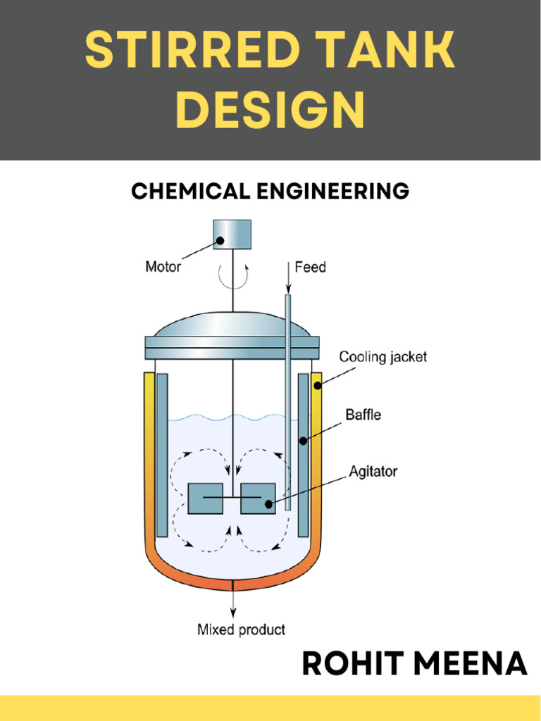Baffled Stirred Tank Reactor Design | PDF | Pump | Liquids