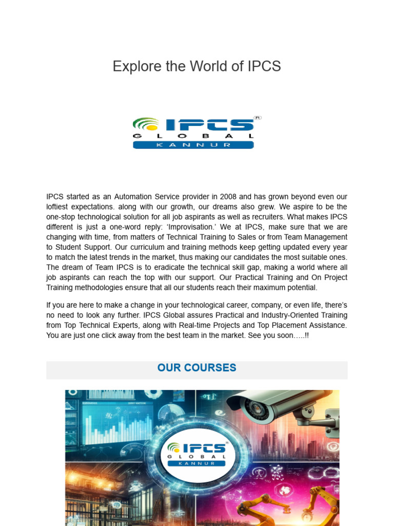 Explore The World of IPCS | PDF