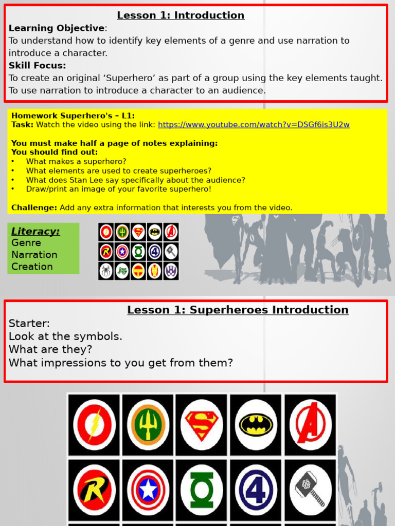Superhero Creation and Narration Guide | PDF | Superheroes | Batman