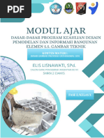 Modul Gambar Teknik Arsitektur S1 | PDF