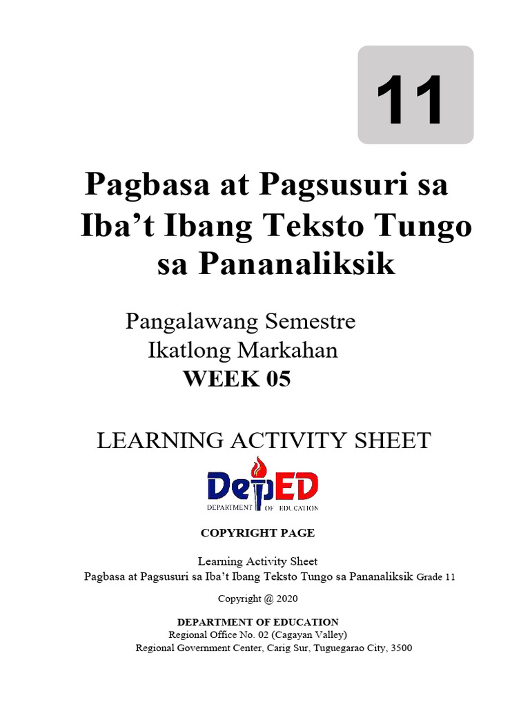 Ppittp Las Quarter 3 Week 5 | PDF