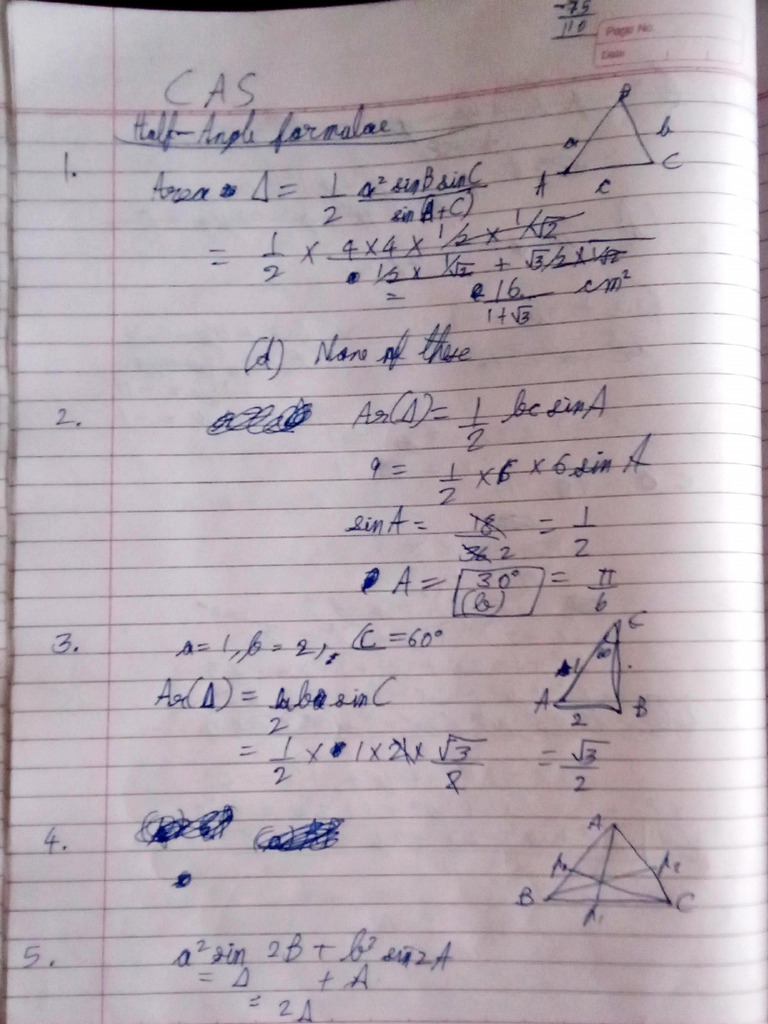 Half Angle Formulae Math | PDF
