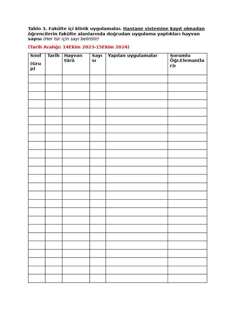 Tablo 3 | PDF