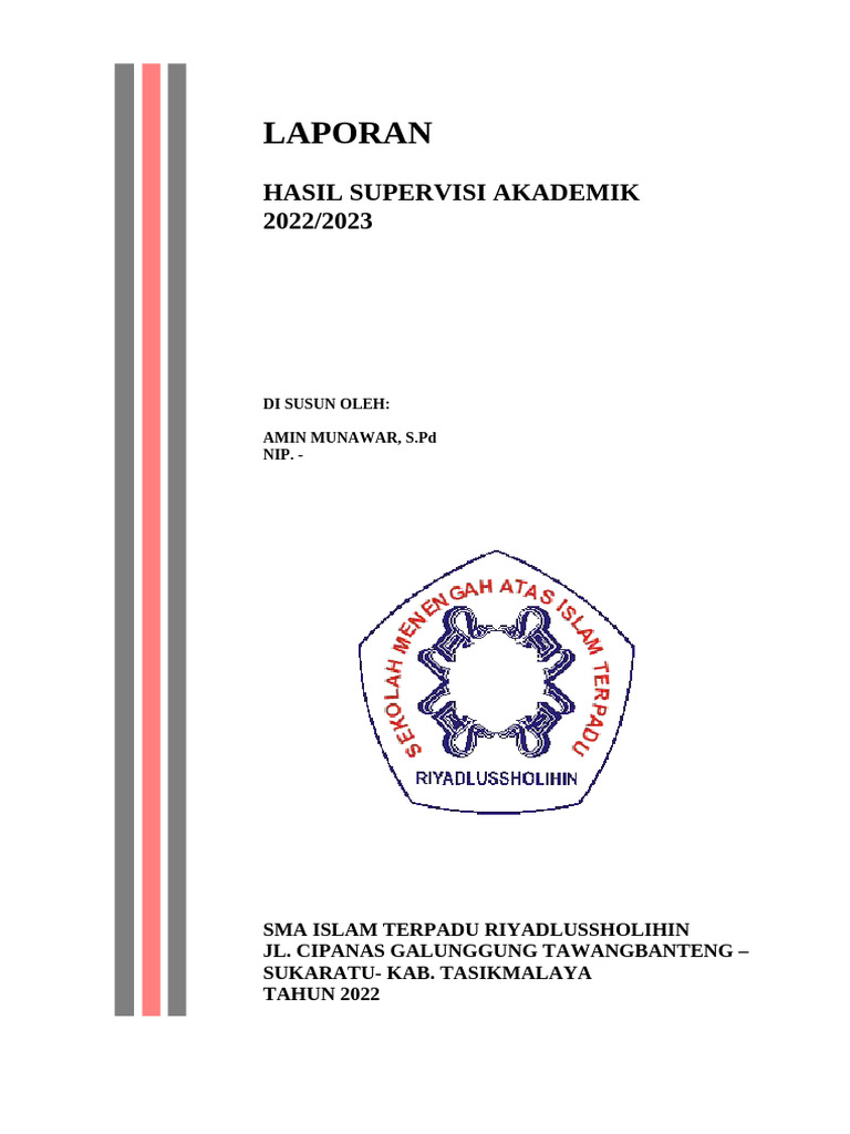 Laporan Hasil Supervisi 2022 | PDF
