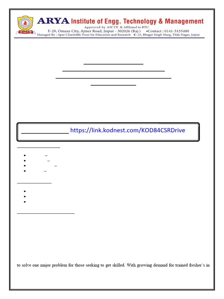 KodNest Virtual Recruitment Drive 2024 | PDF | Recruitment