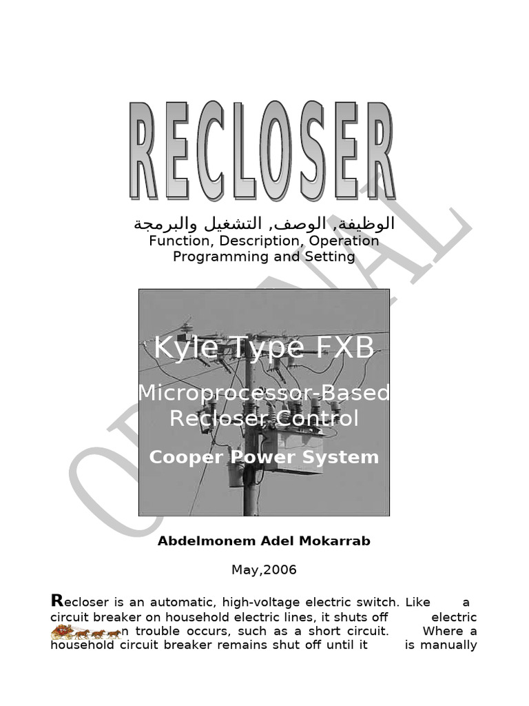 Recloser | PDF
